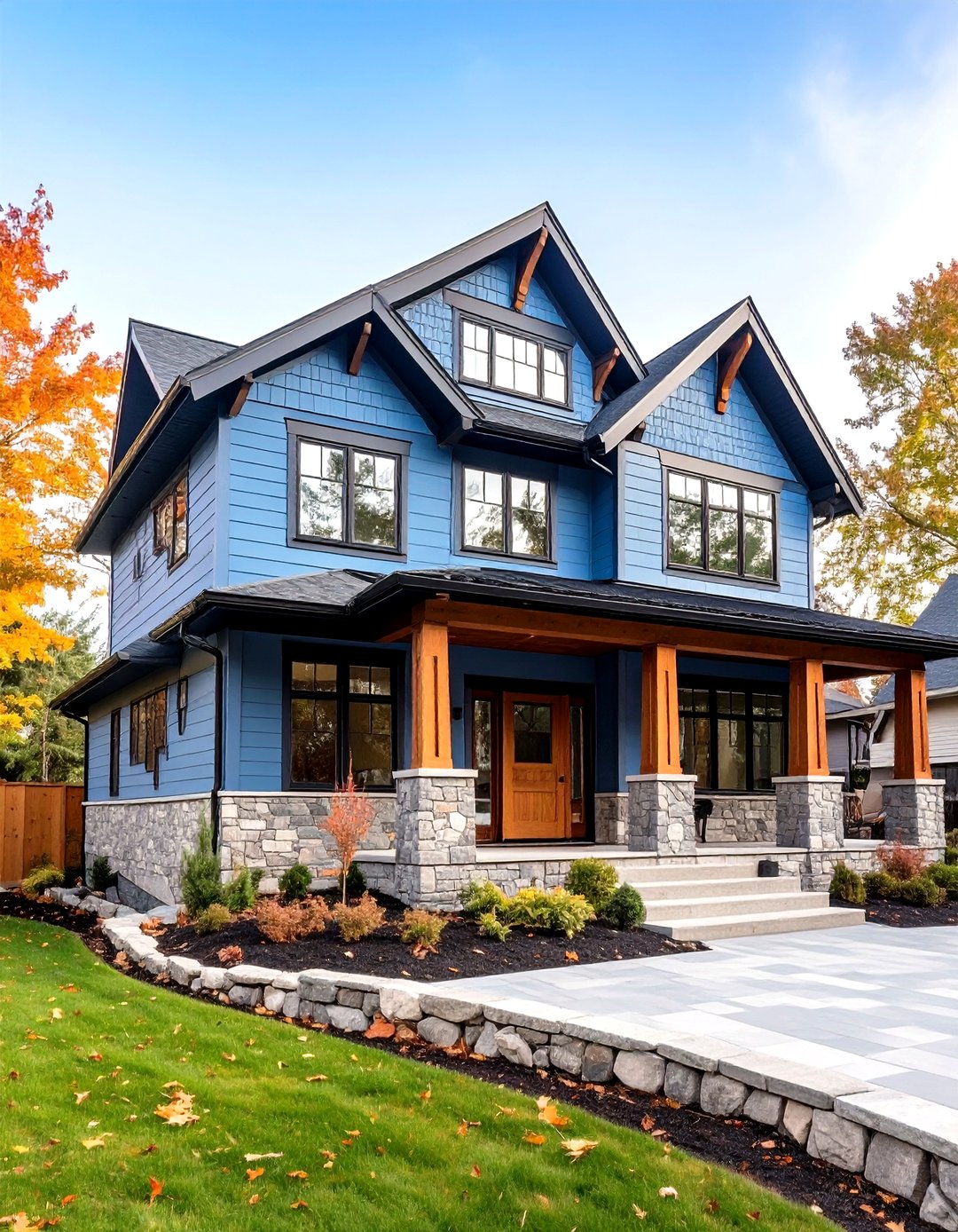 24 Light Blue House Exterior Ideas to Boost Curb Appeal - Too Much Time