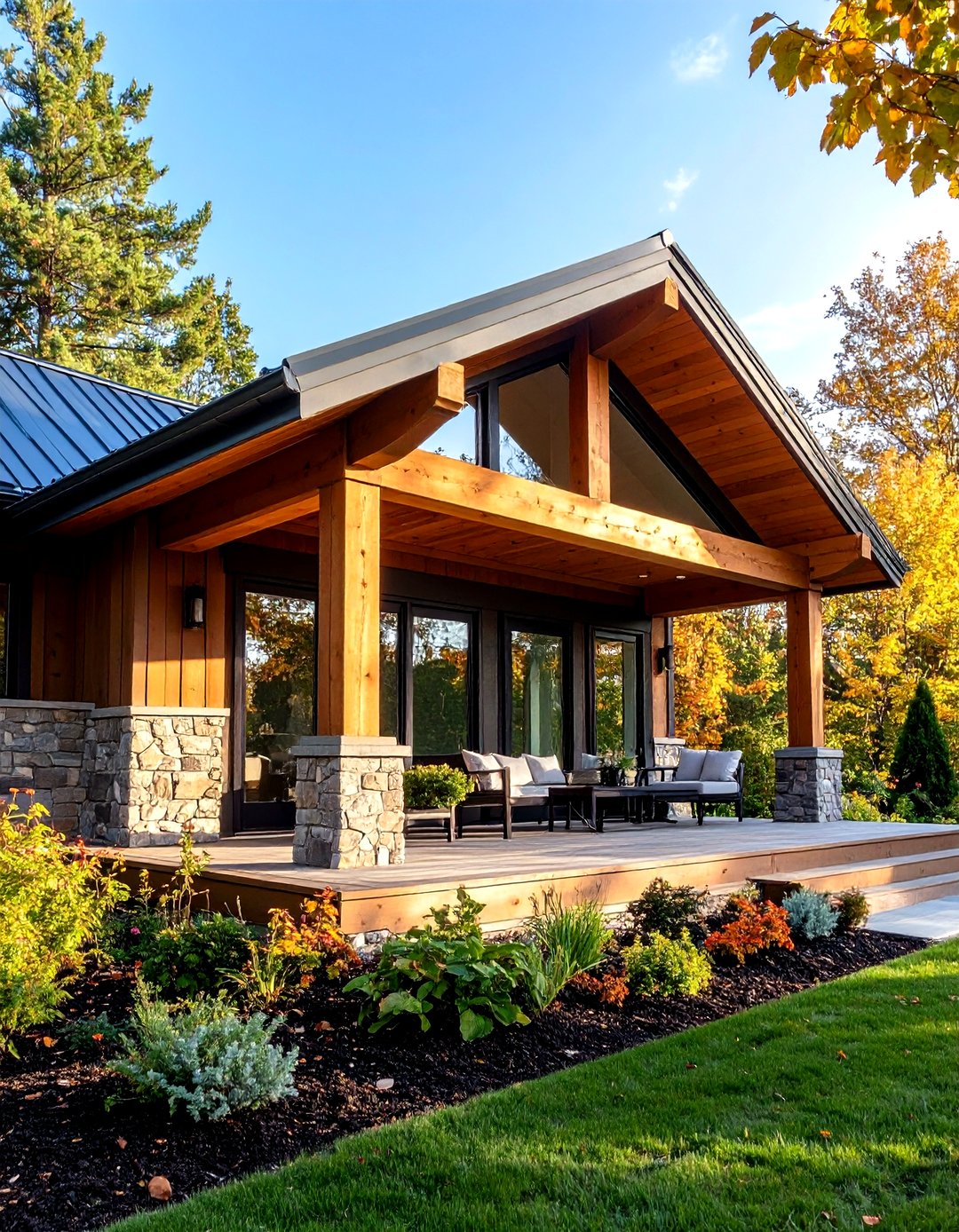 24 Open Gable Porch Ideas for Stylish Outdoor Living - Too Much Time