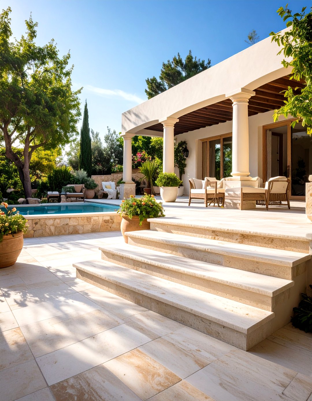 24 Patio Steps Ideas: Stylish and Safe Designs Today - Too Much Time