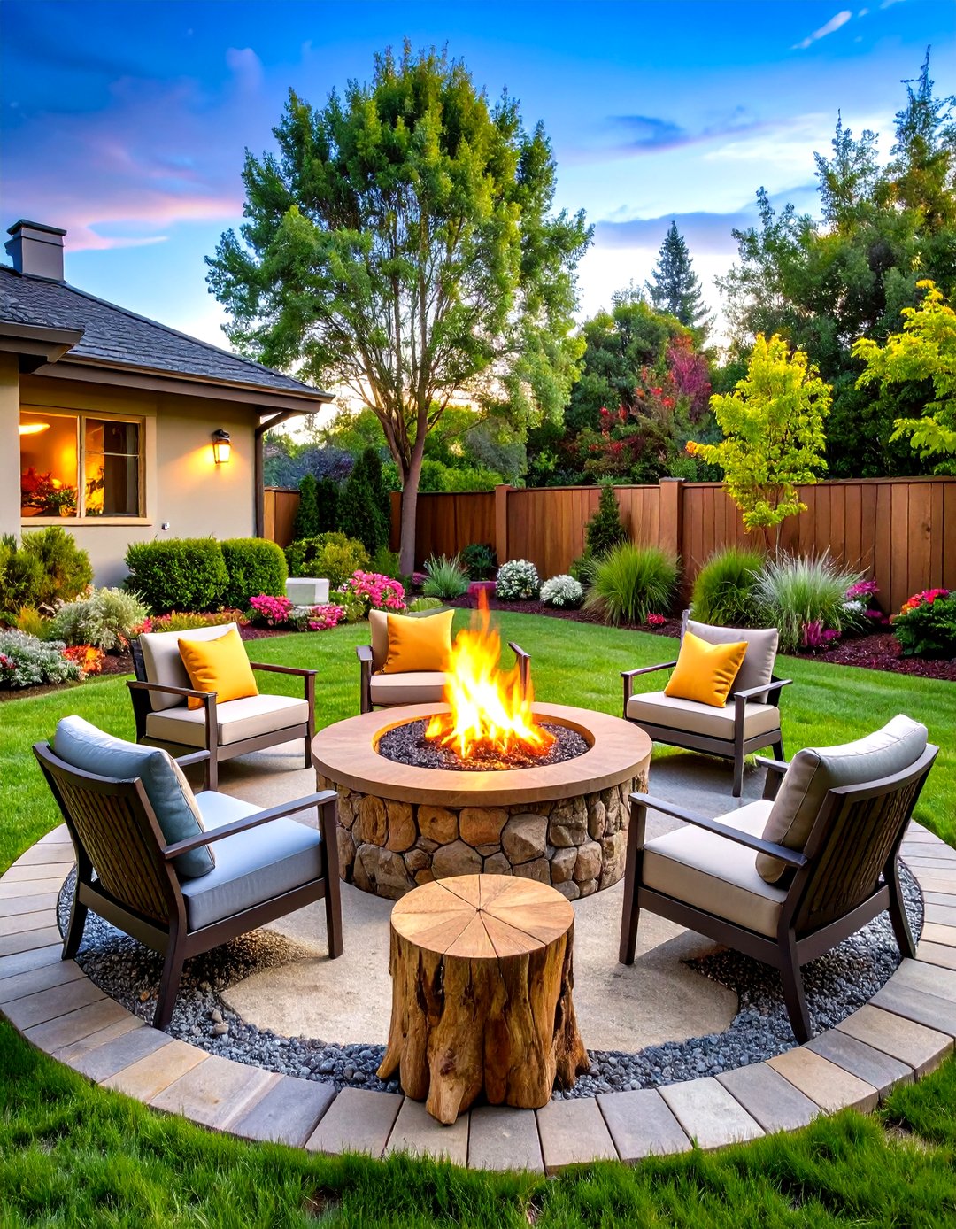 24 Tree Stump Decorating Ideas for Outdoor Charm Today - Too Much Time