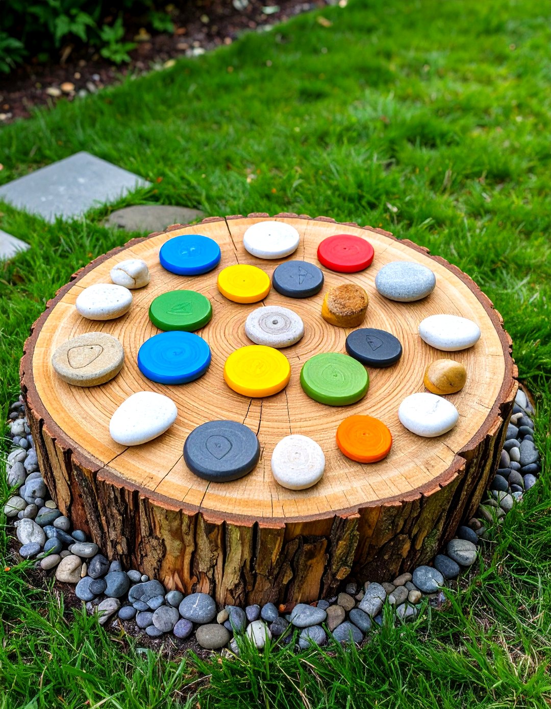 24 Tree Stump Decorating Ideas for Outdoor Charm Today - Too Much Time