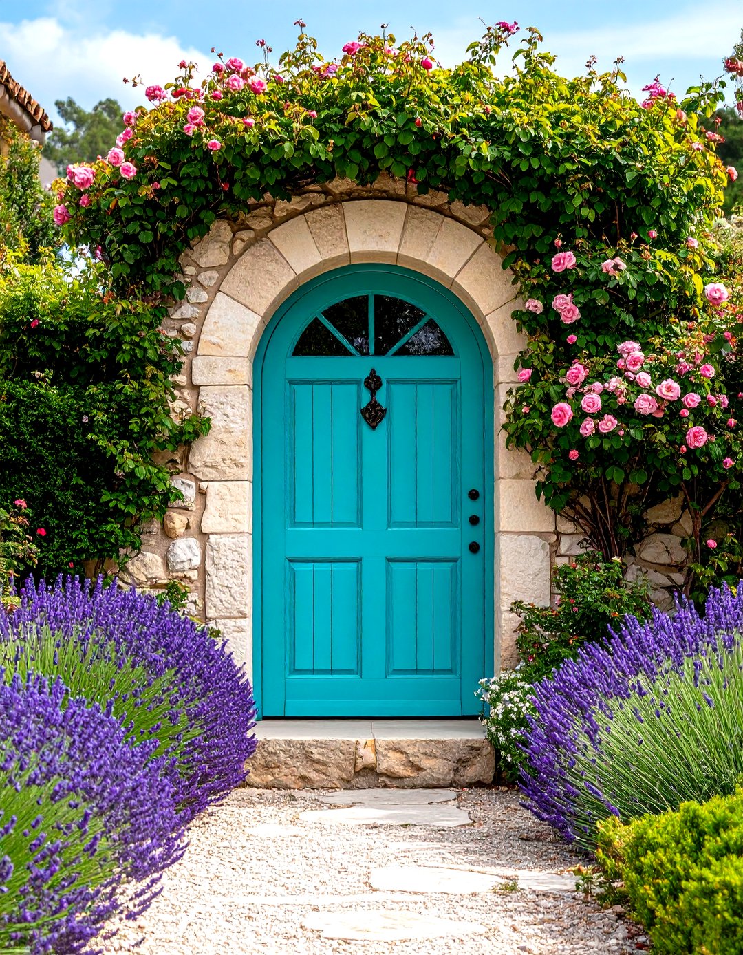 24 Turquoise Front Door Ideas - Colorful Entry Updates - Too Much Time