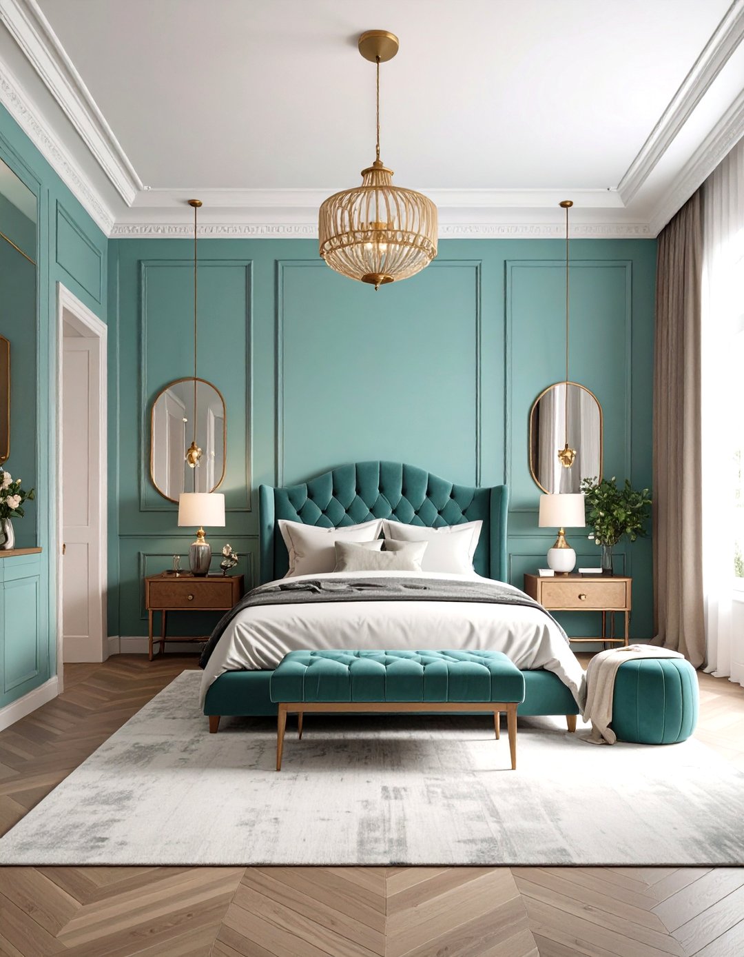 24 Turquoise Bedroom Ideas - Calm Turquoise Ambiance - Too Much Time