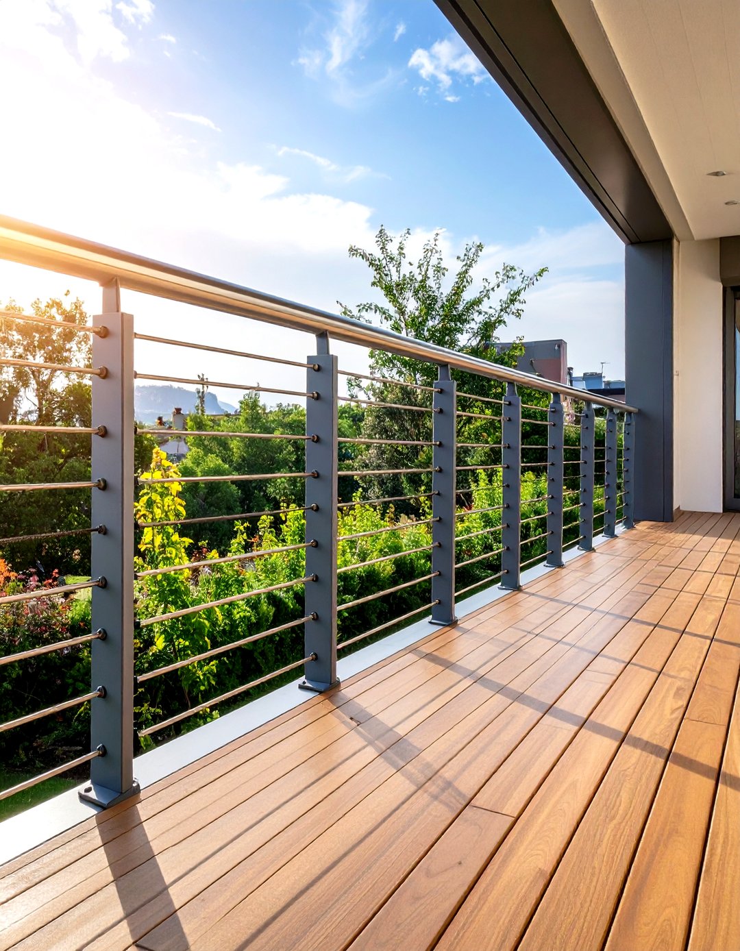 24 Metal Deck Railing Ideas for Modern Outdoor Spaces - Too Much Time