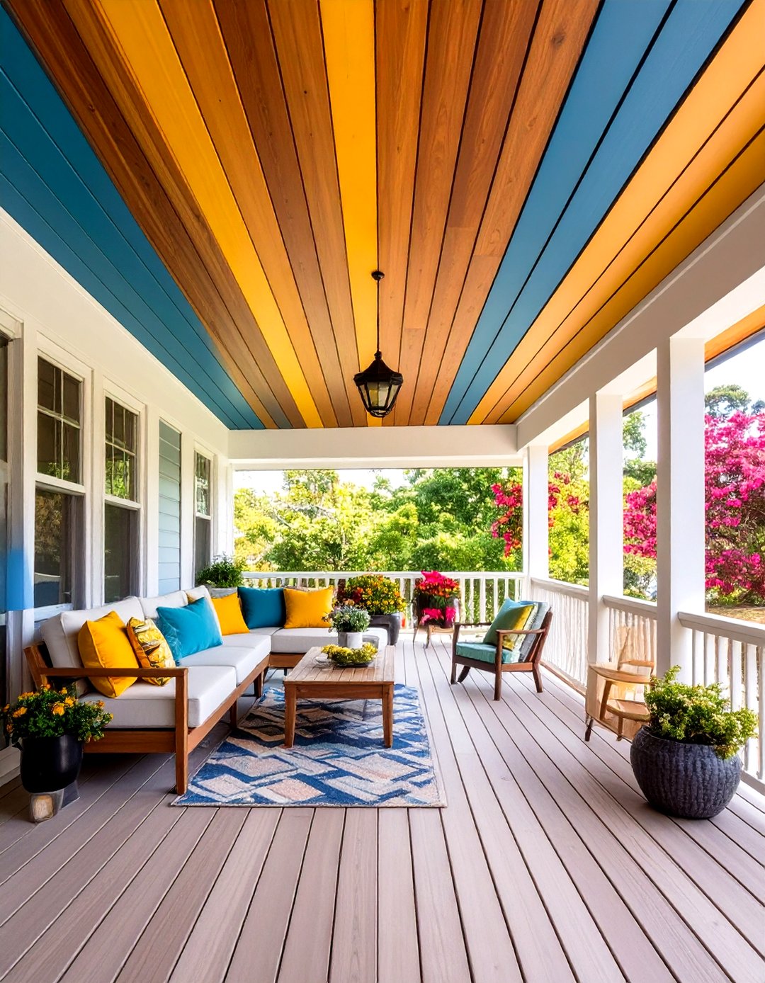 24 Vinyl Porch Ceiling Ideas to Brighten Outdoor Spaces - Too Much Time
