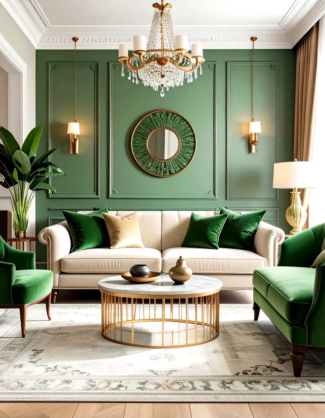 24 Victorian Dark Green Living Room Ideas: Rich Accents - Too Much Time