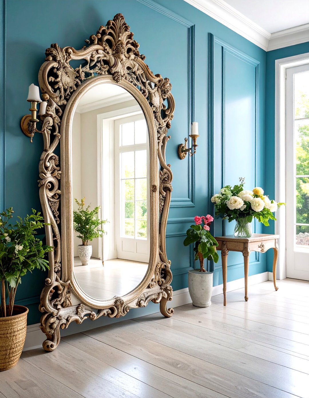 24 Hallway Mirror Ideas: Reflective Accents for Halls - Too Much Time