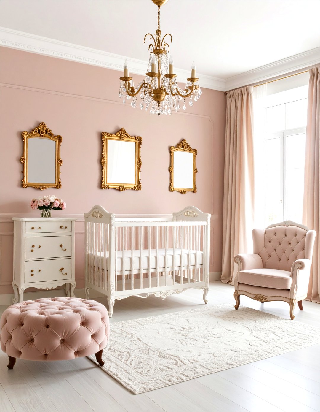 24 Baby Girl Nursery Ideas for Cozy, Cheerful Rooms - Too Much Time