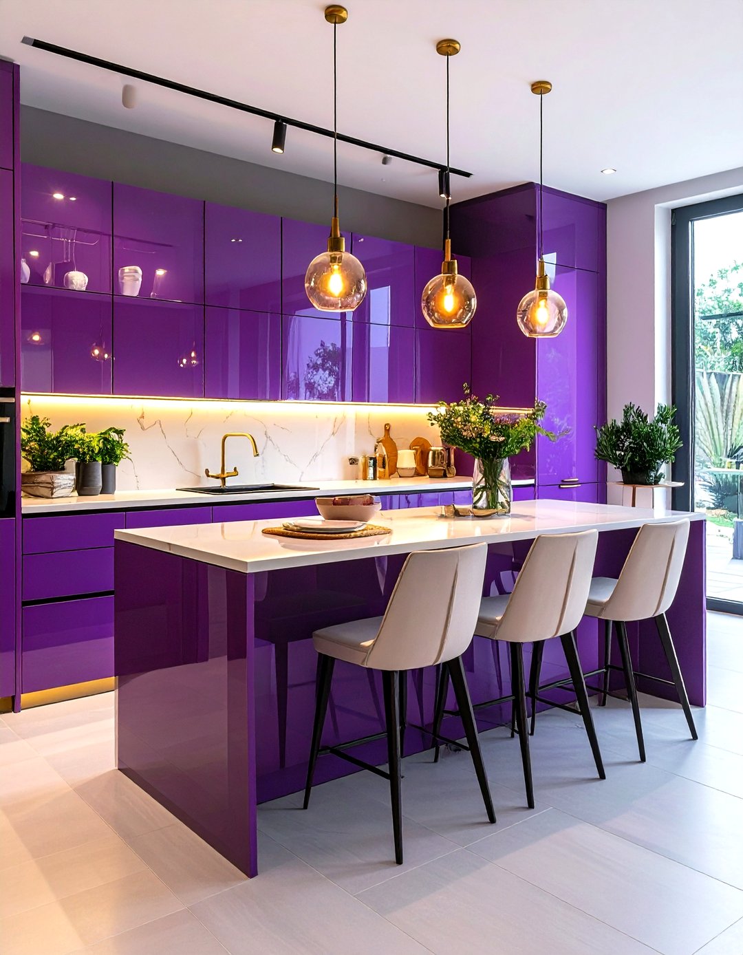 24 Purple Kitchen Ideas: Fresh Ideas for Cooks At Home - Too Much Time