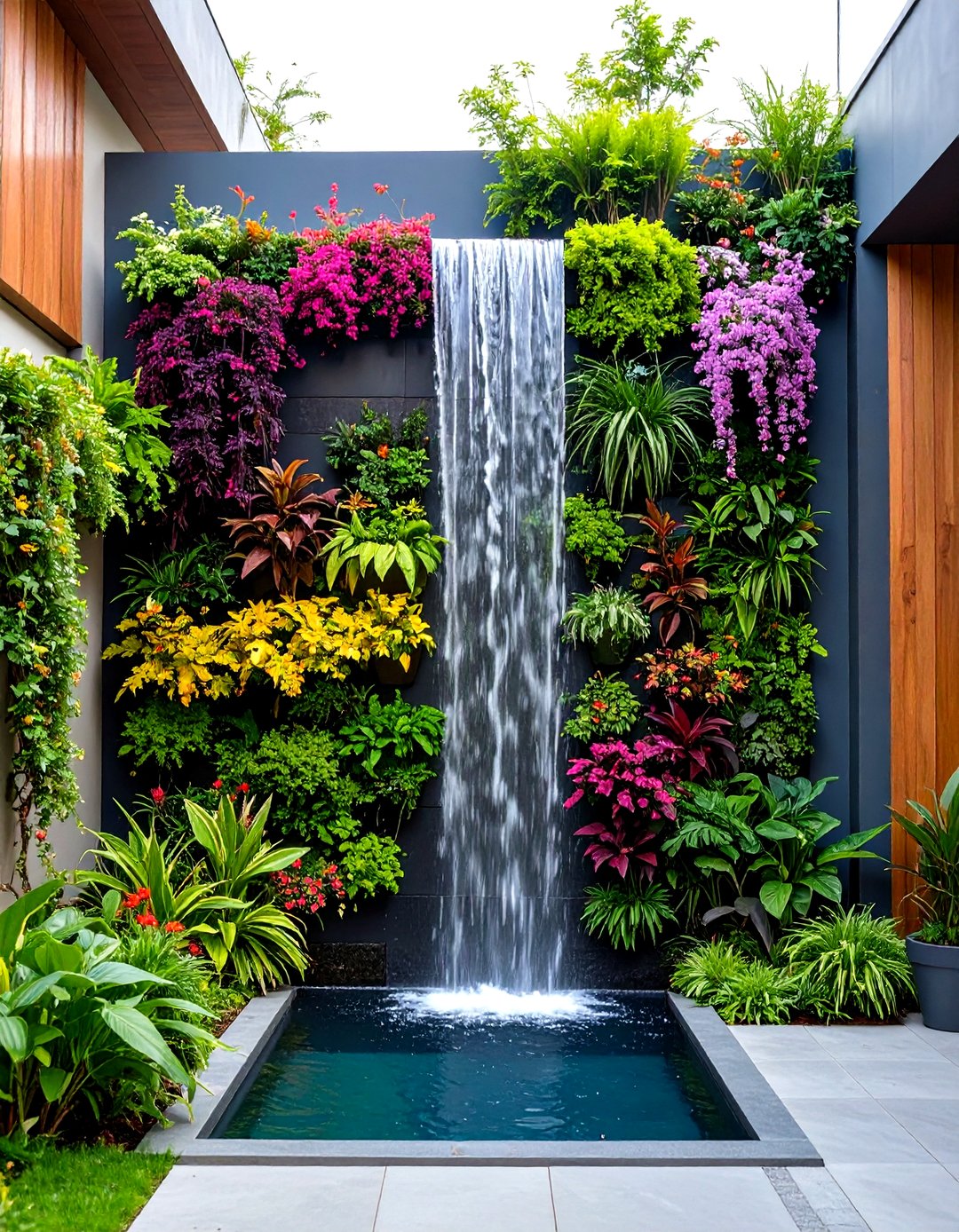 24 Pondless Waterfall Ideas for Backyard Water Features - Too Much Time