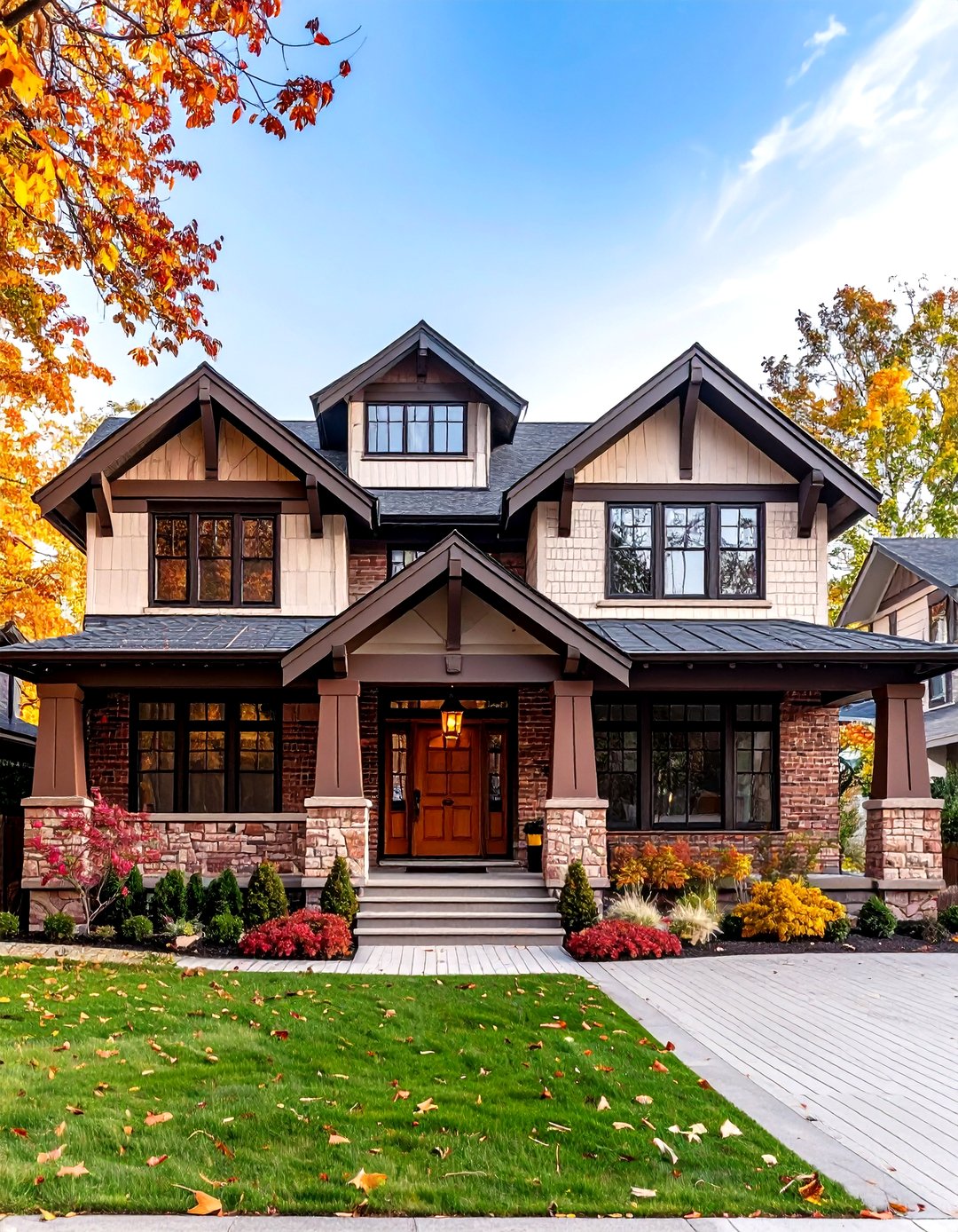 24 Painted Brick Houses: Color Ideas and Curb Appeal Tips - Too Much Time