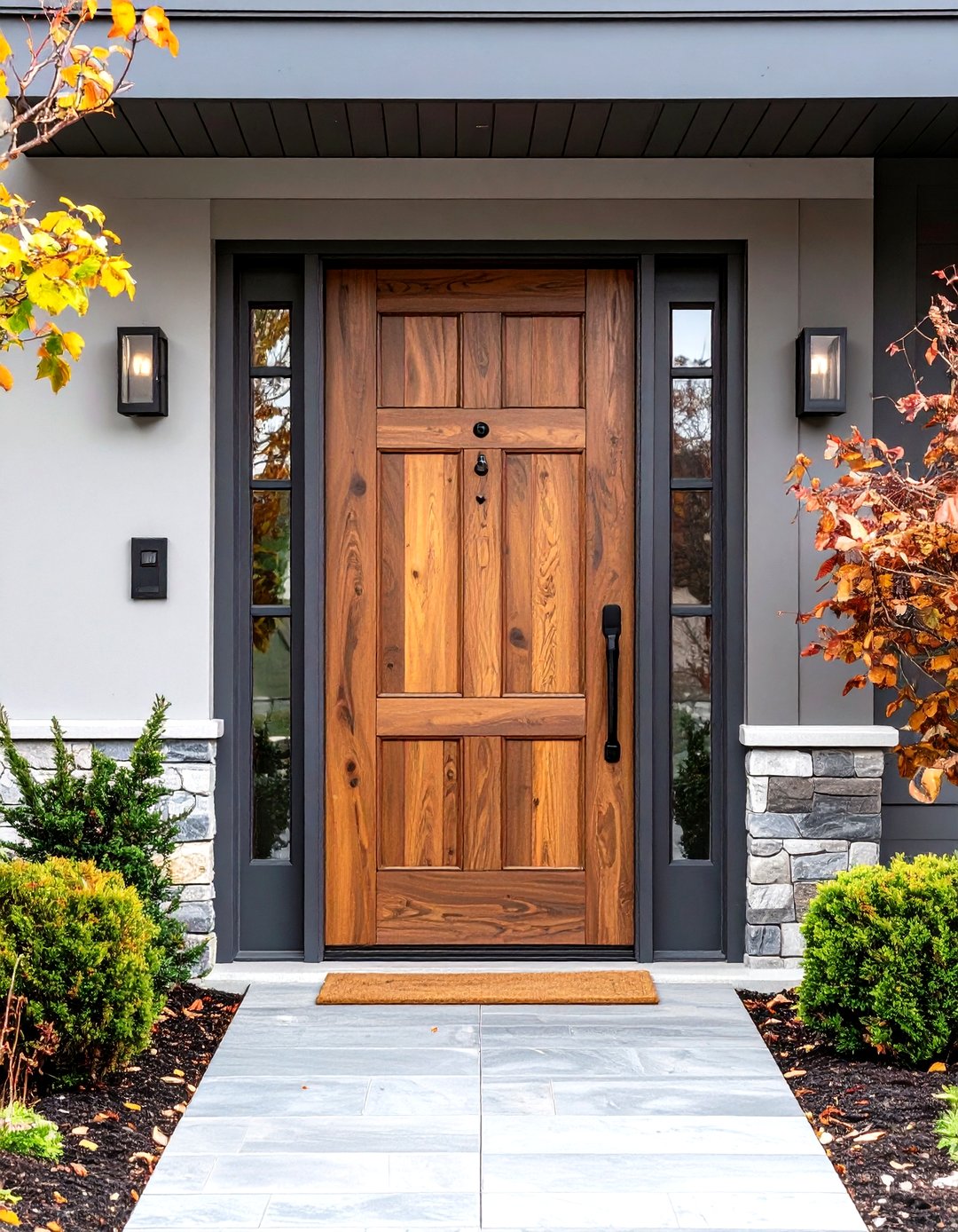 24 Stained Front Door Ideas: Welcome Entryway Makeover - Too Much Time