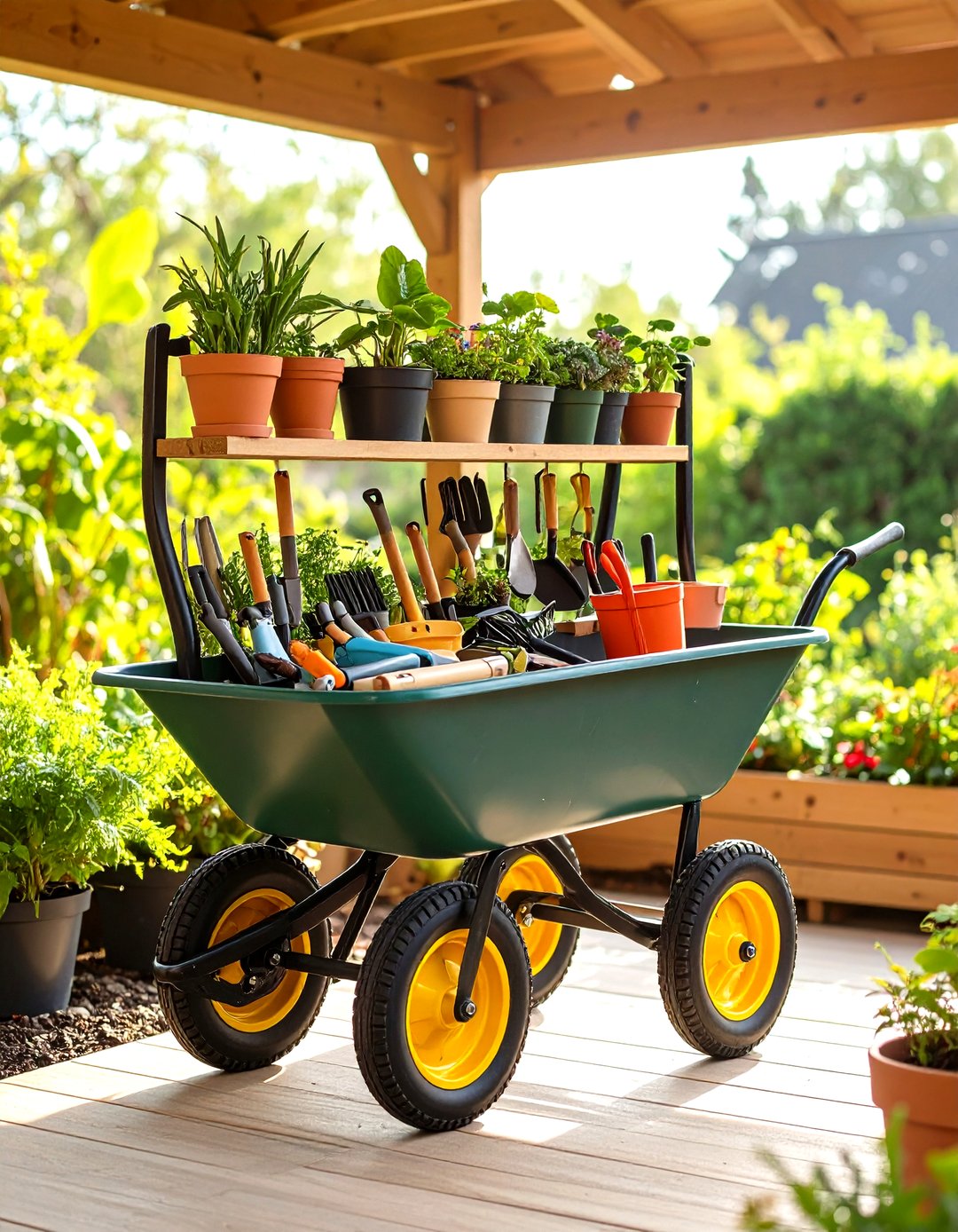 24 Old Wheelbarrow Ideas for Vibrant Garden Displays - Too Much Time