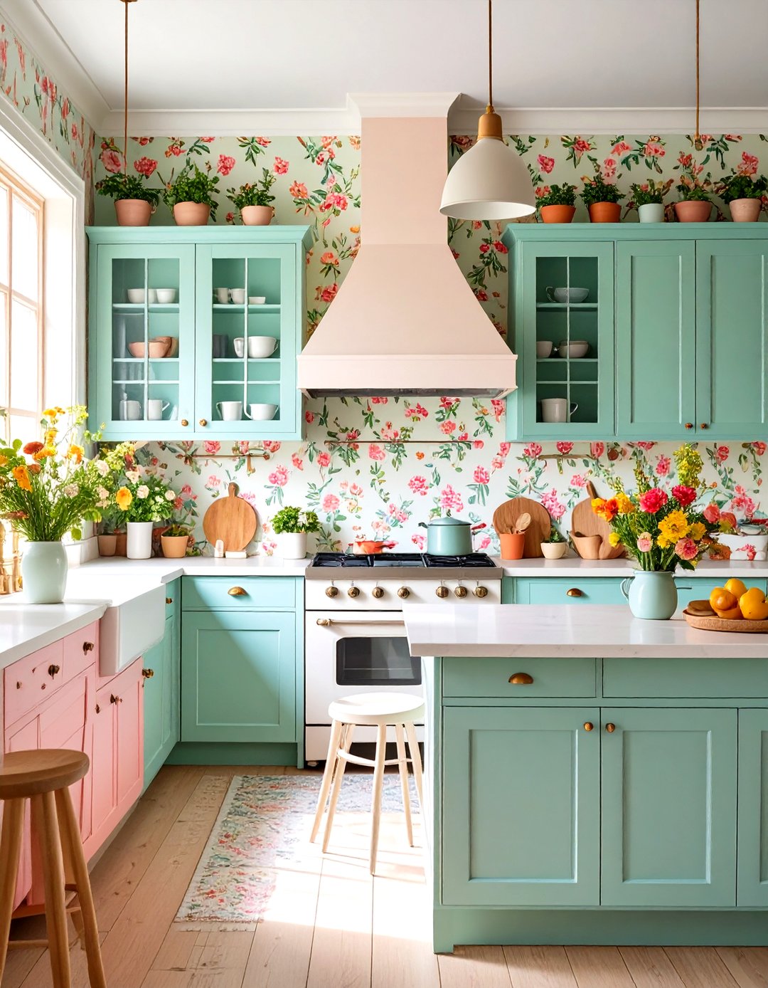24 Kitchen Wallpaper Ideas for Bold Wall Trends Now - Too Much Time