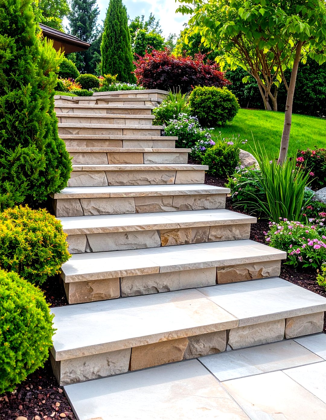 24 Flagstone Steps: Timeless Stone Steps for Pathways - Too Much Time