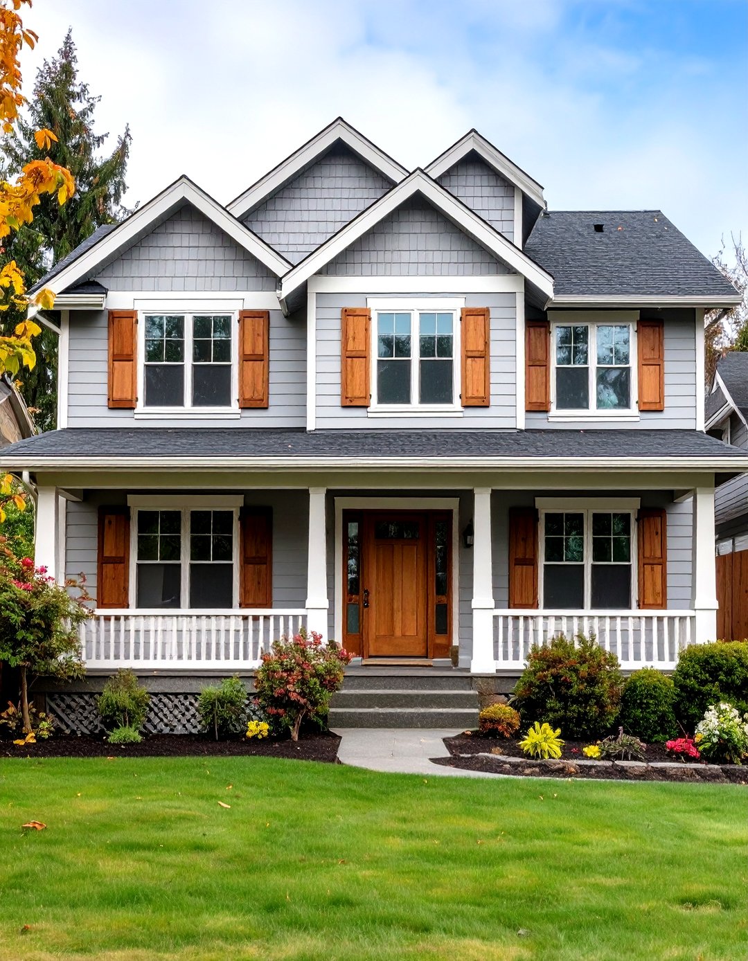 24 Light Grey House with White Trim Design Ideas: Tips - Too Much Time