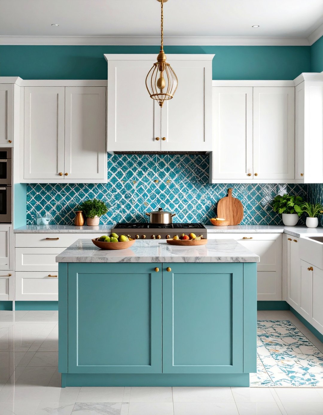 24 Backsplash Ideas for White Cabinets and Granite Countertops - Too ...