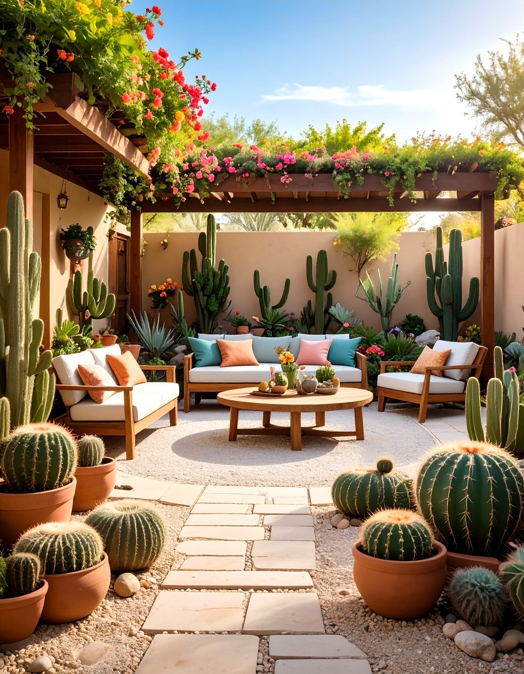 24 Cactus Garden Ideas for Drought-tolerant Blooms - Too Much Time