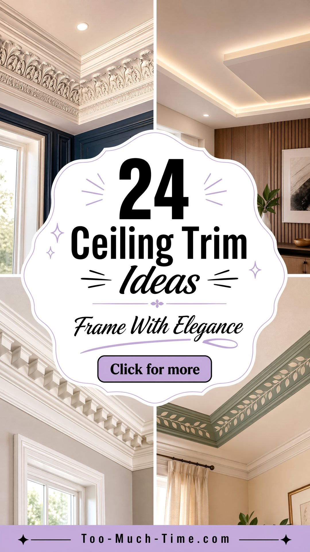 24 Ceiling Trim Ideas to Frame Rooms with Elegance - Too Much Time