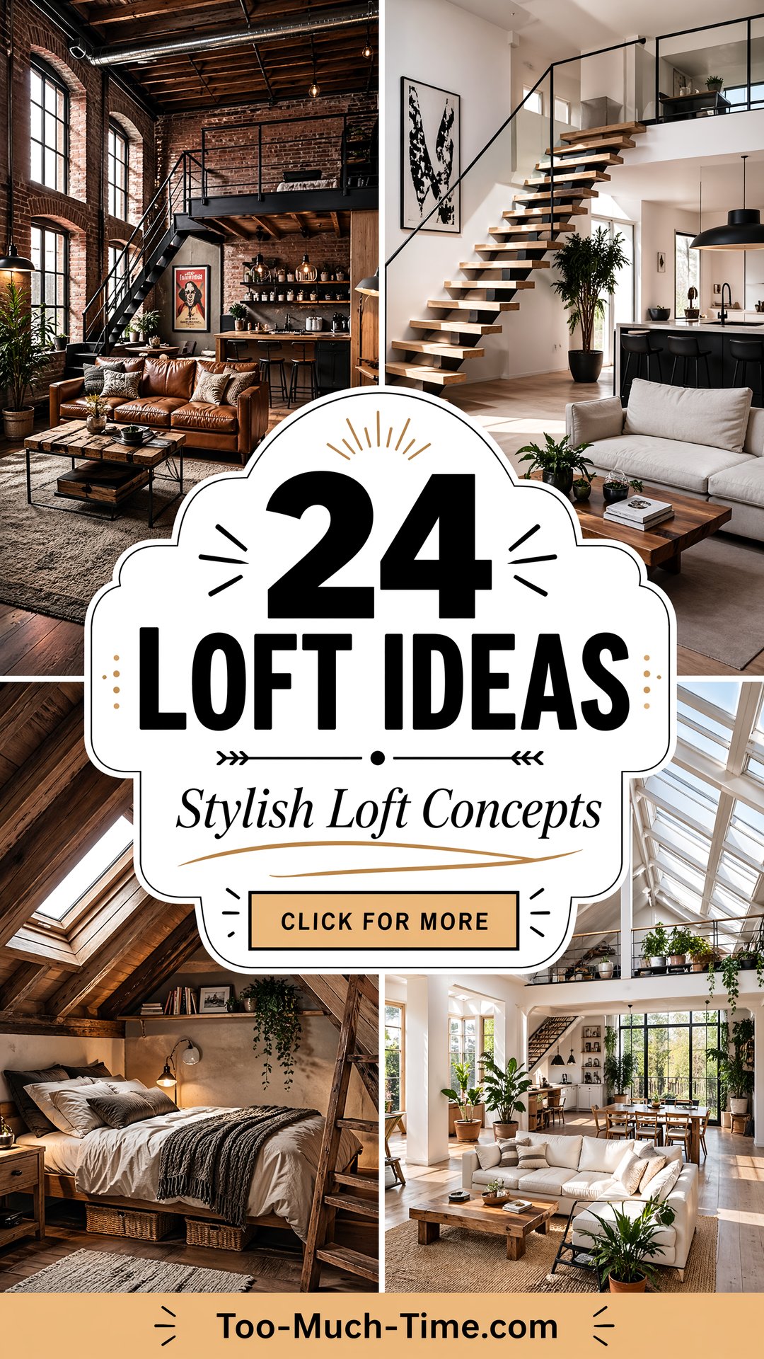 24 Loft Ideas - Stylish Loft Concepts for Small Spaces - Too Much Time