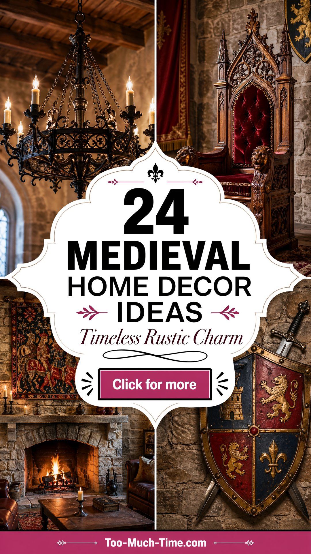 24 Medieval Home Decor Ideas for Timeless Rustic Charm - Too Much Time
