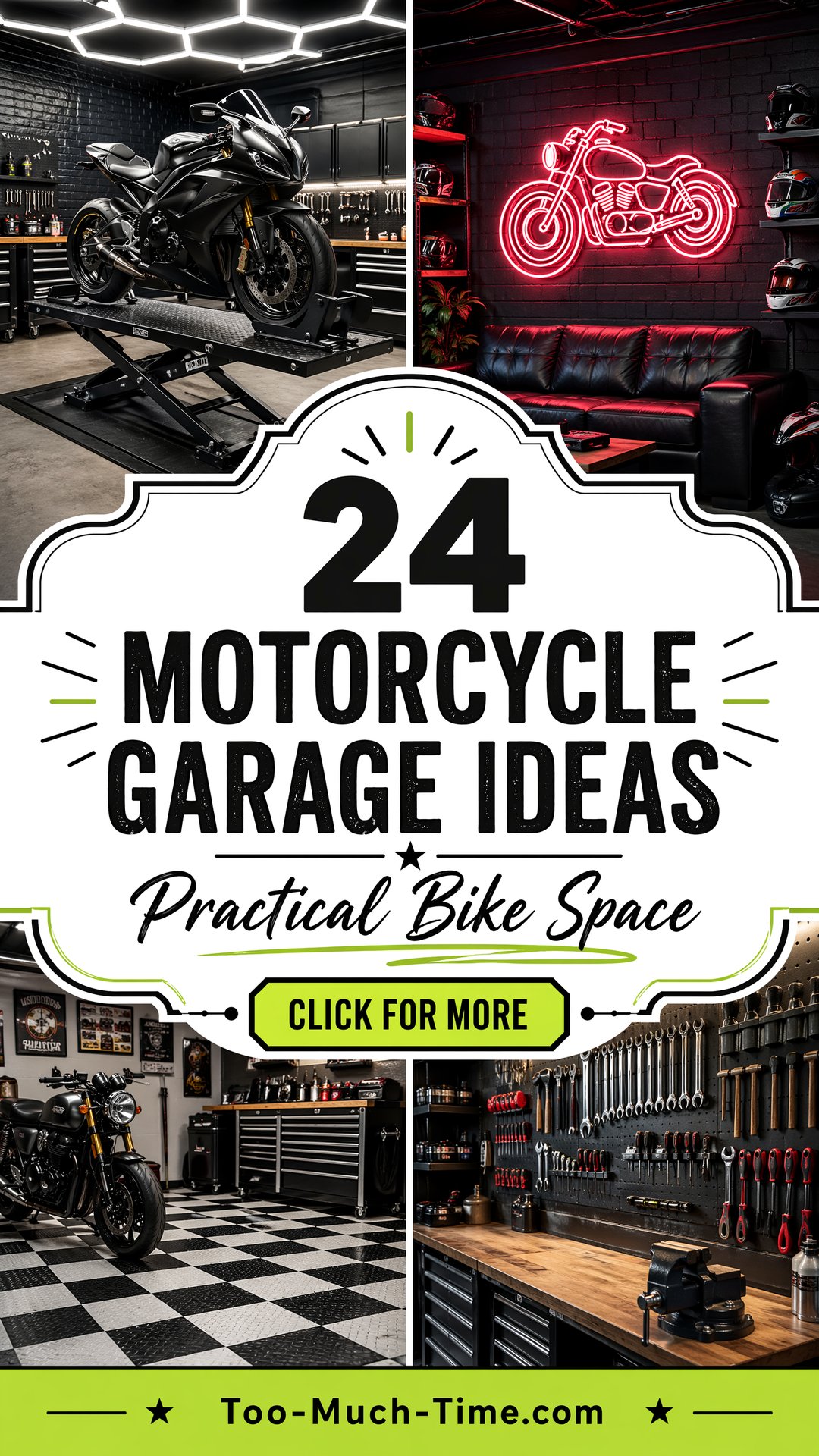 24 Motorcycle Garage Ideas for a Practical Space Today - Too Much Time