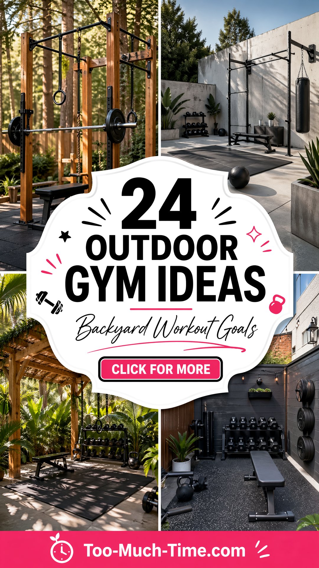 24 Outdoor Gym Ideas for Backyard Workouts - Too Much Time