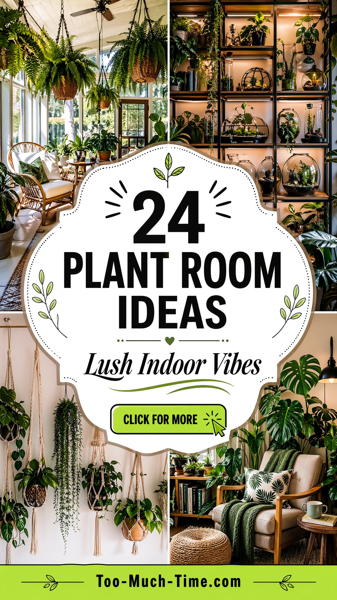 24 Plant Room Ideas for Lush, Green Indoor Vibes Daily - Too Much Time