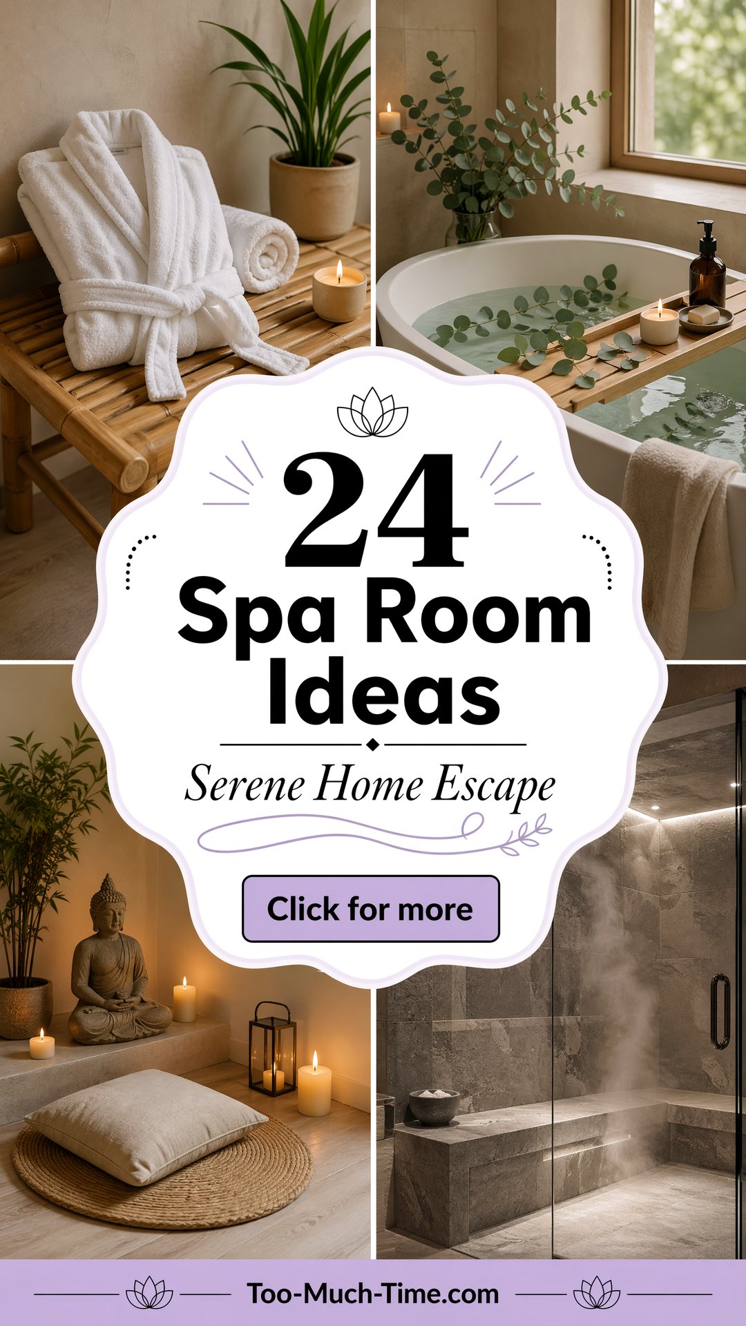 24 Spa Room Ideas for Relaxing, Serene Spaces At Home - Too Much Time