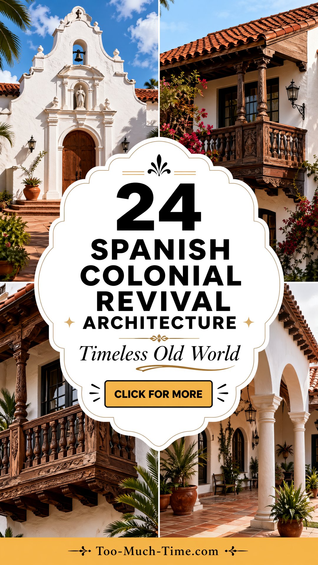 24 Spanish Colonial Revival Architecture That Nods - Too Much Time