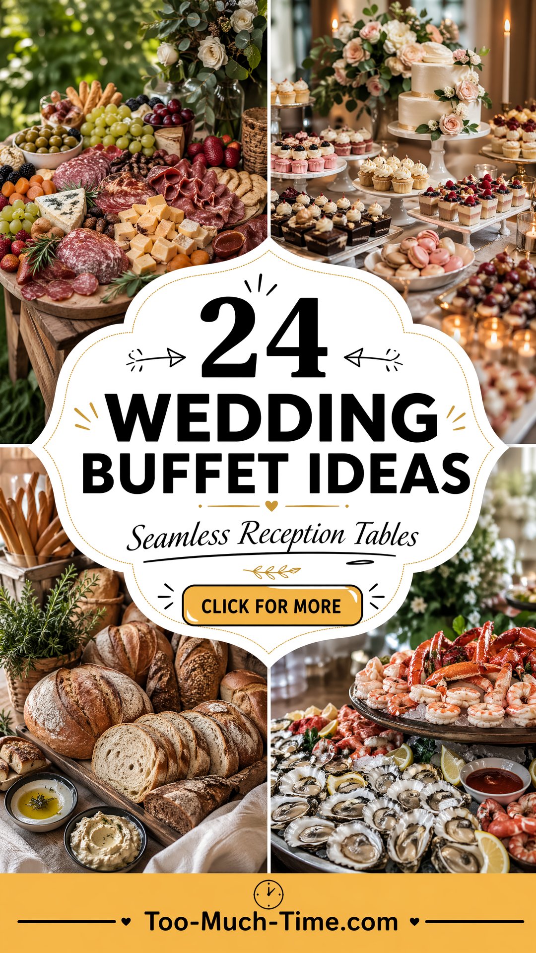 24 Wedding Buffet Ideas for Seamless Reception Tables - Too Much Time
